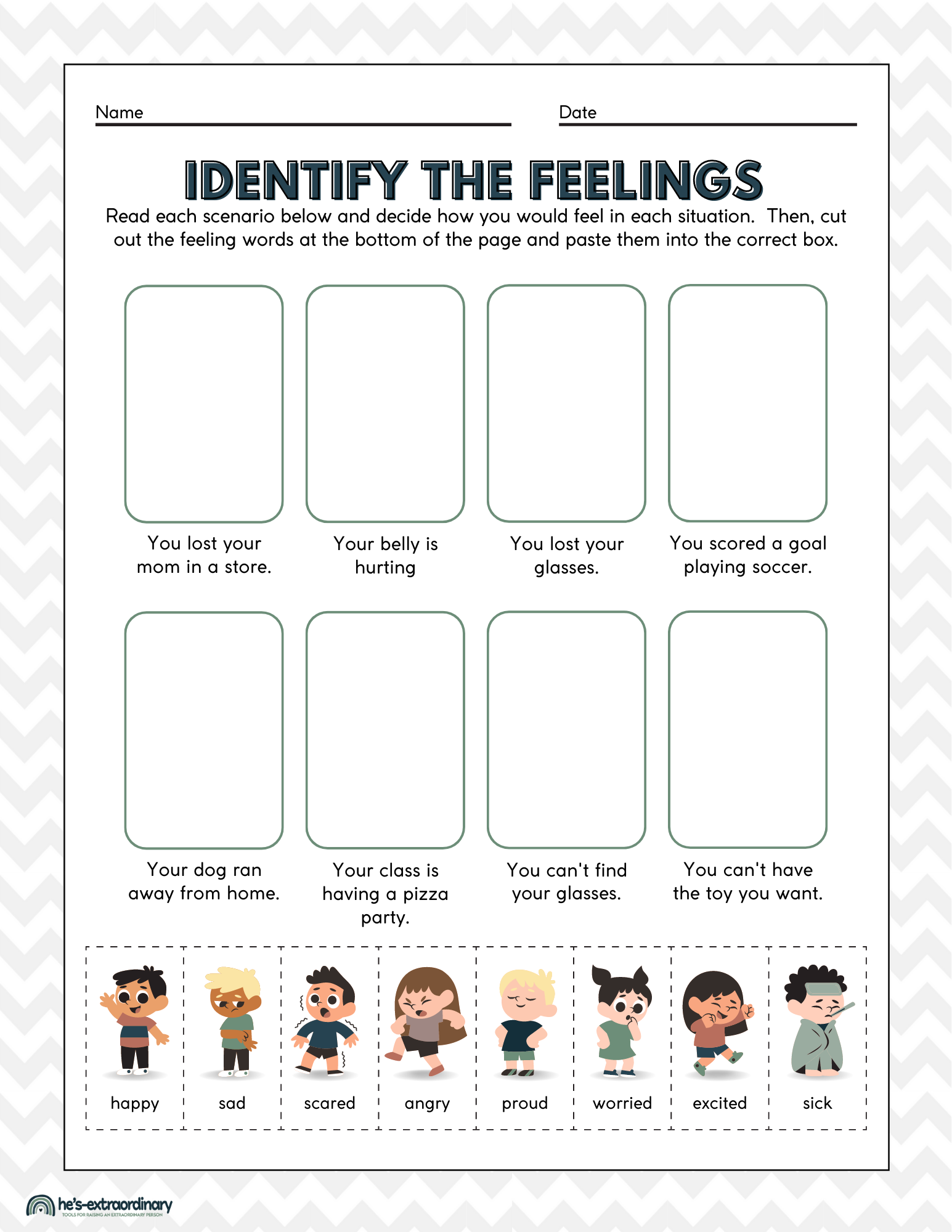 How Do I Feel? Emotions Work Booklet