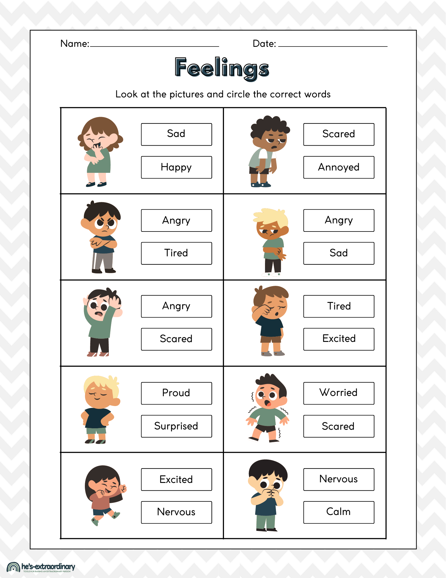 How Do I Feel? Emotions Work Booklet