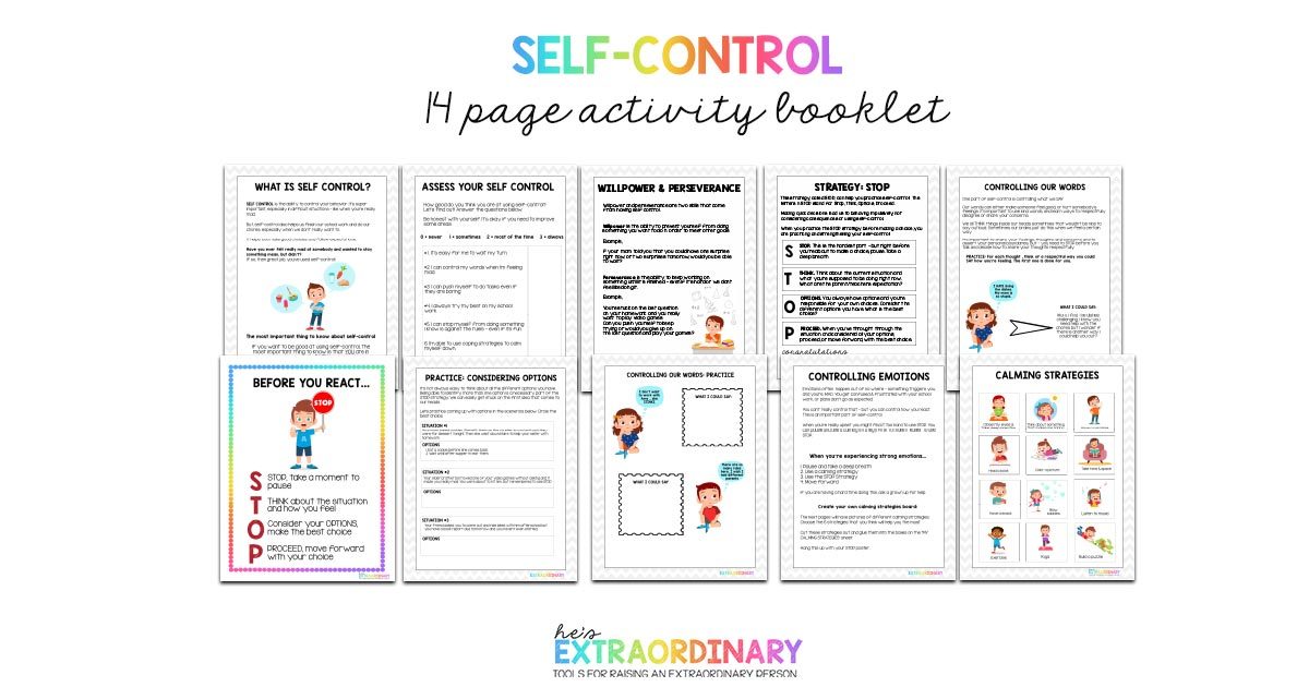 Self Control Booklet