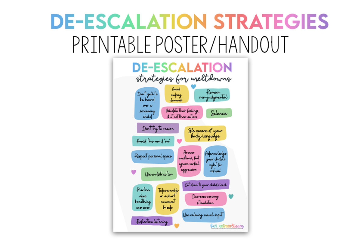 De-Escalation Strategies Poster