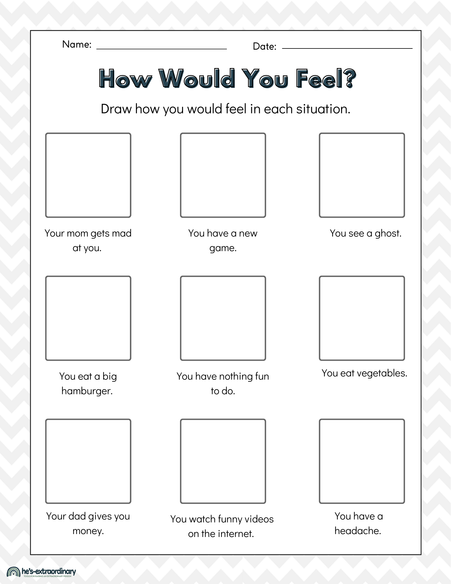 How Do I Feel? Emotions Work Booklet